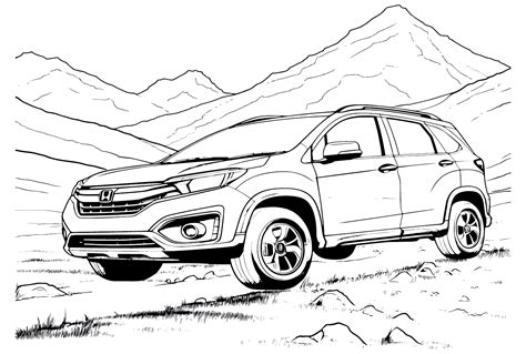 Honda Passport Coloring Page