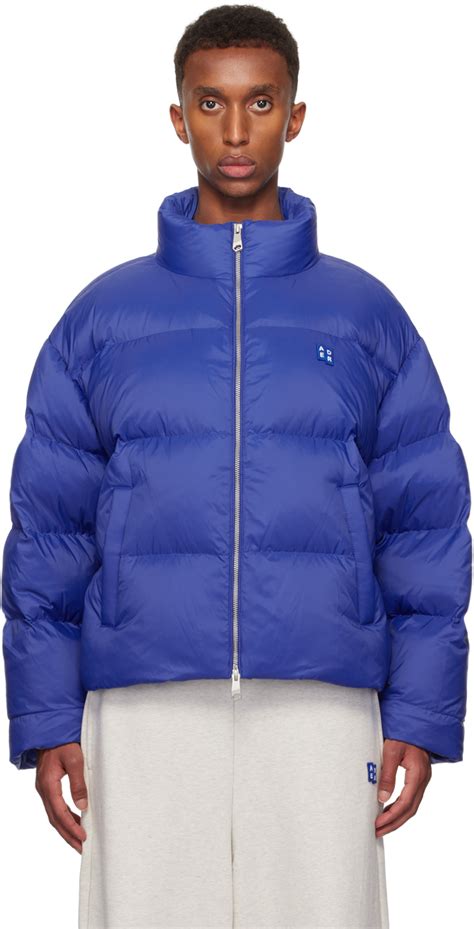 Blue TRS Tag 01 Puffer Down Jacket By ADER Error On Sale