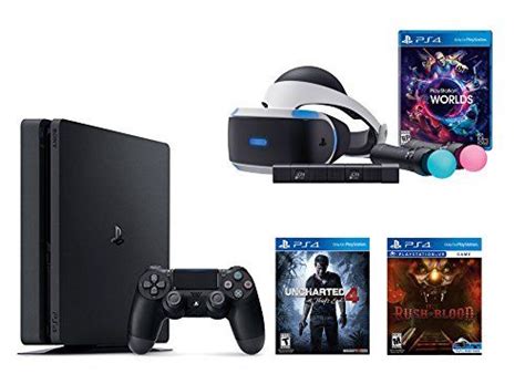 Playstation Vr Launch Bundle Vr Headset Ps4 Slim Uncharted 4