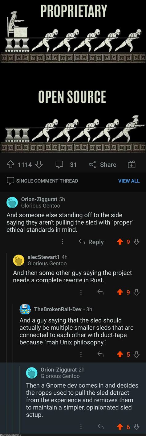 I Saw This On R Linuxmasterrace And The Comments Were Funnier Than The Actual Meme By Far