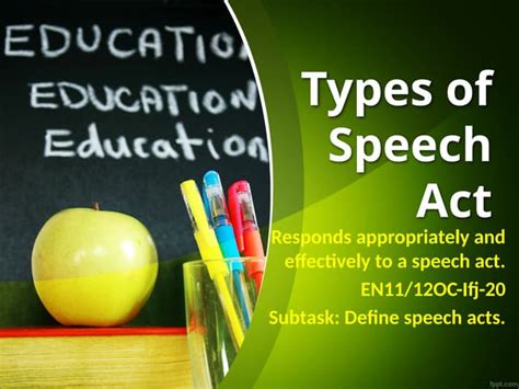 Types Of Speech Act Pptx