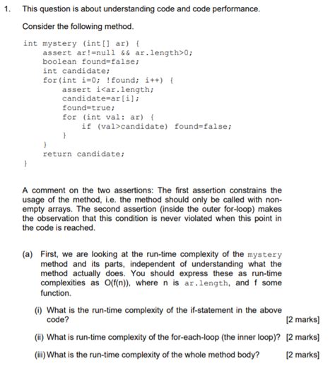 Solved 1 This Question Is About Understanding Code And Code