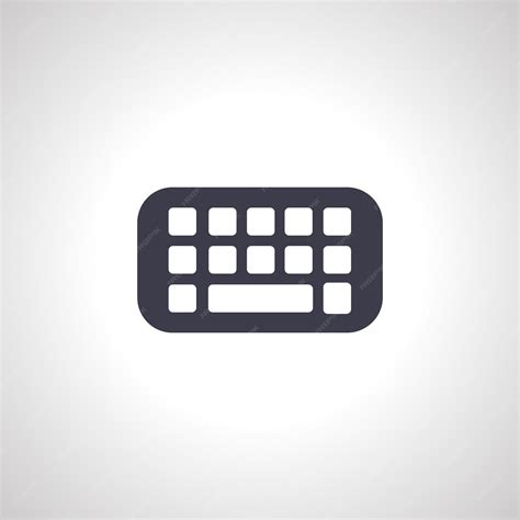 Premium Vector Keyboard Icon Qwerty Keyboard Isolated Icon