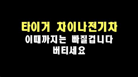 타이거 차이나전기차 이때까지는 빠질겁니다 버티세요 Youtube