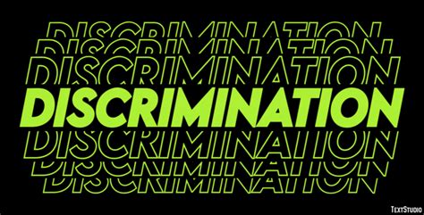 Discrimination Modern Stroke Text Effect Generator