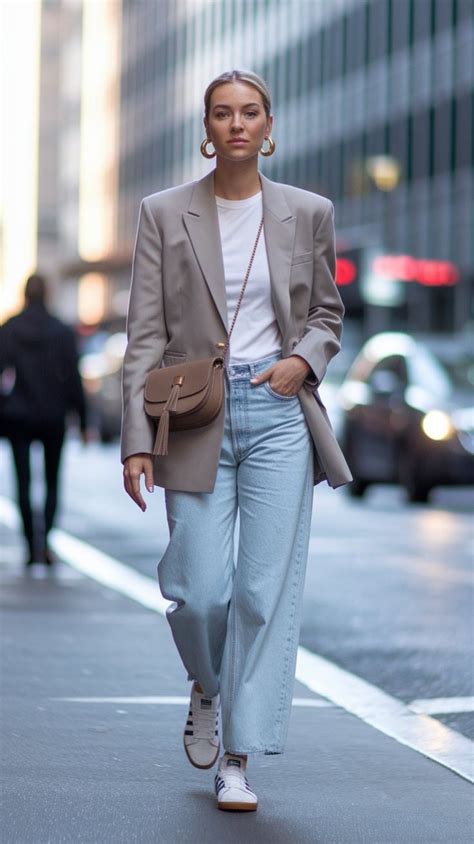 The Perfect Jeans Outfit Blazer And Denim For Everyday Chic Blue