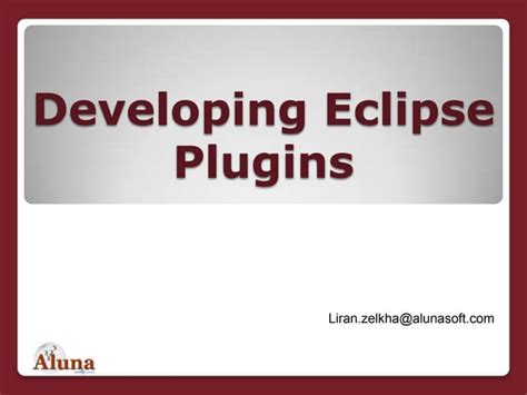 Building Eclipse Plugins Ppt