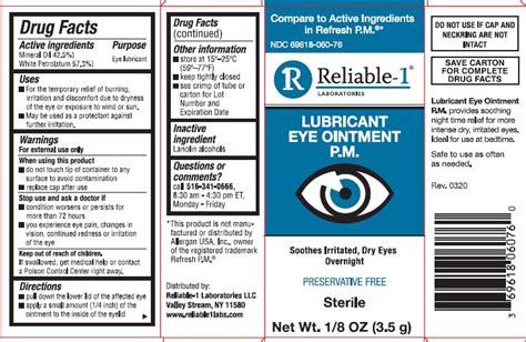 Dailymed Lubricant Eye Pm Mineral Oil White Petrolatum Ointment