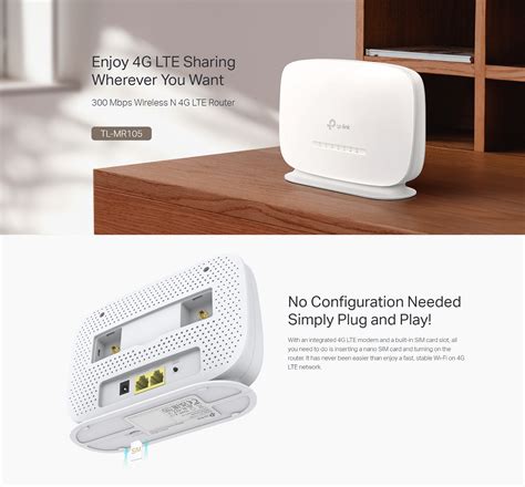 TP LINK TL MR TL MR MBPS WIRELESS N G LTE ROUTER WITH SIM CARD SLOT SUPPORT