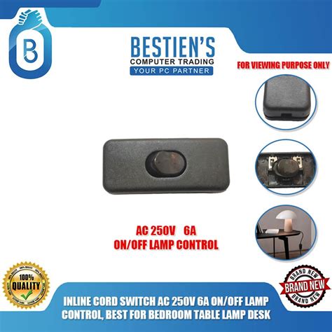 Inline Cord Switch Ac 250v 6a On Off Lamp Control Best For Bedroom Table Lamp Desk Shopee