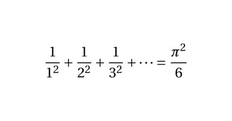 La Somme Des Inverses Des Carrés De Tous Les Entiers Naturels Non Nul