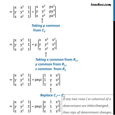 question 6 using properties of determinants prove 1 pxyz x z