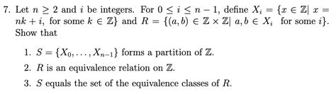 Solved Let N And I Be Integers For