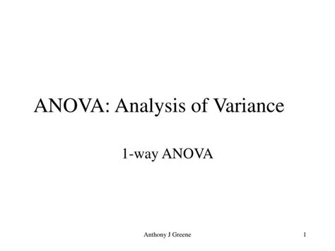 PPT ANOVA Analysis Of Variance PowerPoint Presentation Free Download ID 6020571