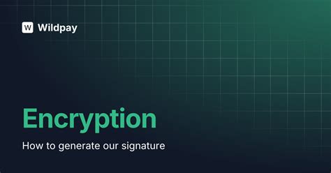 Encryption Deprecated Wildpay