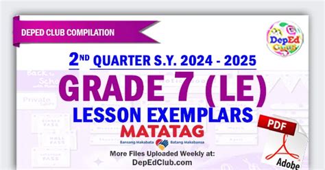 Deped Club Grade 7 Le Quarter 2 Week 1 2 3 4 5 6 7 8 Archives The Deped Teachers Club