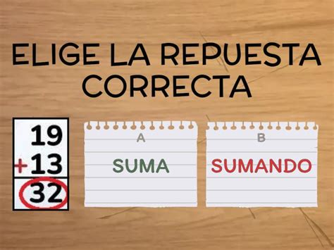 Partes De La Suma اختبار تنافسي