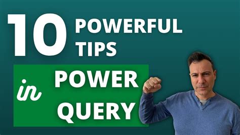 Ten Powerful Power Query Tips Excel Data Table Transformations Youtube