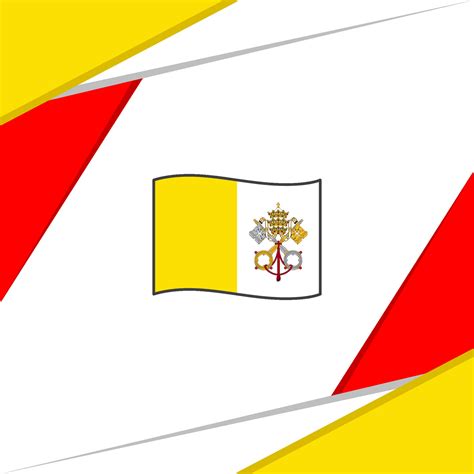 Holy See Flag Abstract Background Design Template Holy See Independence Day Banner Social Media
