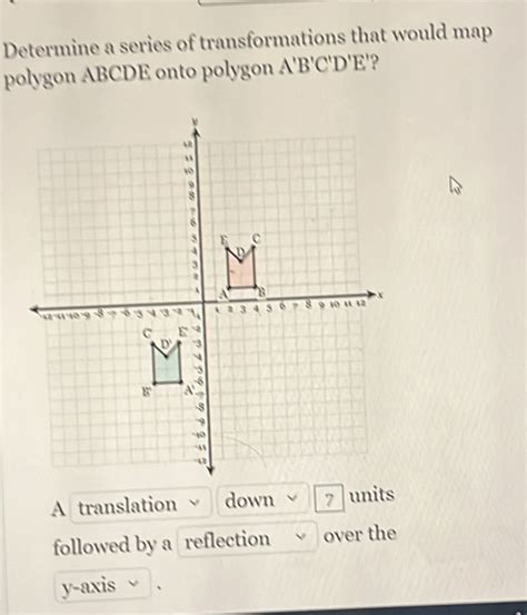 solved determine a series of transformations that would map polygon