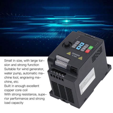 Variable Frequency Drive KW Motor Controller Frequency Inverter Single Phase AC V Input