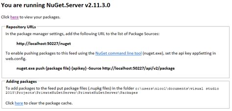 how to build and deploy a private nuget server on iis or azure nicola