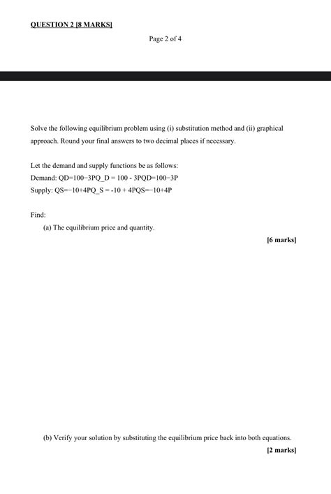 Solved Question 2 8 ﻿marks Page 2 ﻿of 4solve The Following
