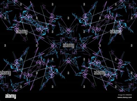 Digital Abstract Background Tile Seamless Pattern Silk Symmetry Seamless Pattern Series Stock