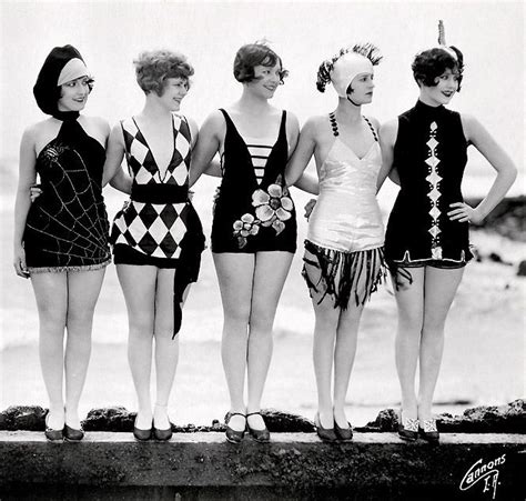Vintage Swimsuits Including A Spiderweb Suit ~ Mack Sennett Bathing