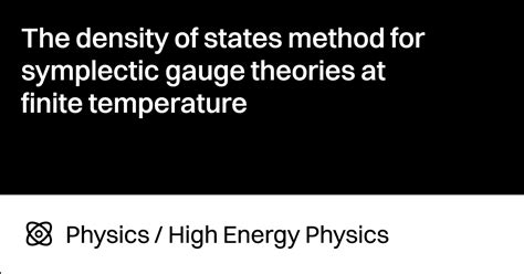 The Density Of States Method For Symplectic Gauge Theories At Finite