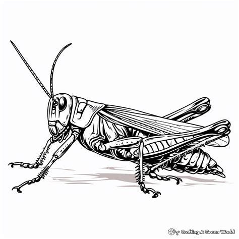 Grasshopper Printable Coloring Page 2025