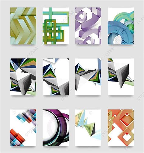 Minimal Vector Covers Background Set Booklet Trendy Glow Background Image For Free Download