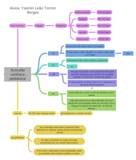 Ausculta Cardíaca Pediátrica Aluna Yasmin Leão Tormin Borges Coggle…