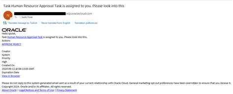 Oic Gen3 Configure Email Template Human Task In Oracle Process Automation Opa — Cloud