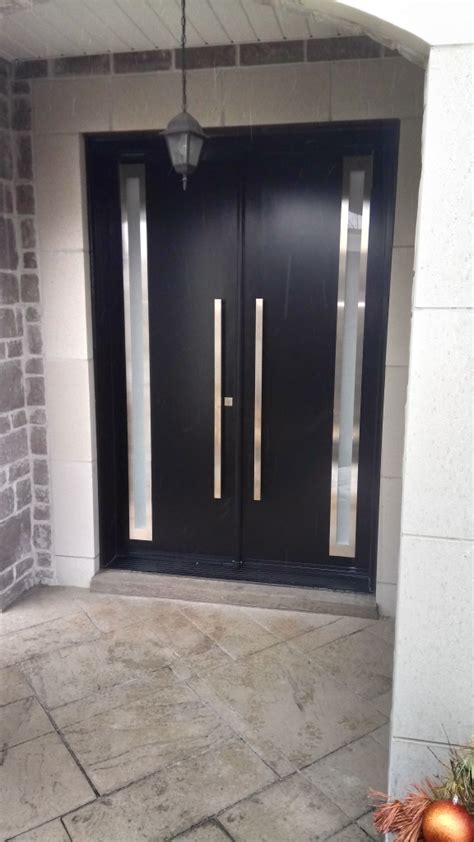 Modern Double Front Doors With Glass Making A Statement Of Refinement