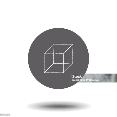 아이소메트릭 큐브 벡터 아이콘입니다 3d 정사각형 기호입니다 상자 기호 0명에 대한 스톡 벡터 아트 및 기타 이미지 0명