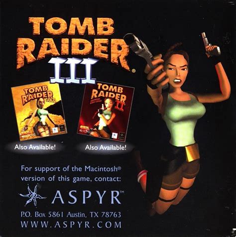 Tomb Raider Iii Adventures Of Lara Croft Cover Or Packaging Material Mobygames