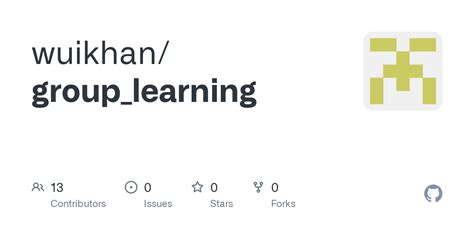 Github Wuikhan Group Learning