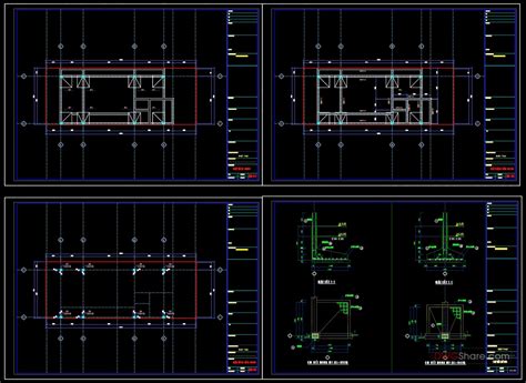 94 structural drawing in autocad file for house