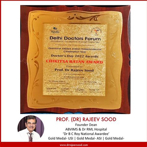 Prof Dr Rajeev Sood Dr Bc Roy Prof Dr Rajeev Sood
