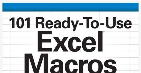 101 Ready To Use Excel Macros KINGEXCEL INFO