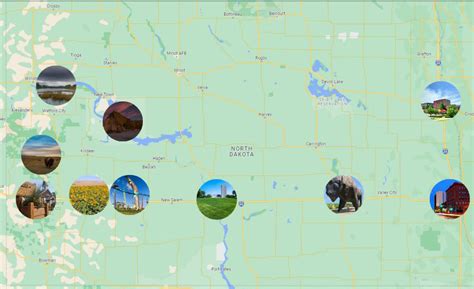 Tourist Map Of North Dakota 60 Photos