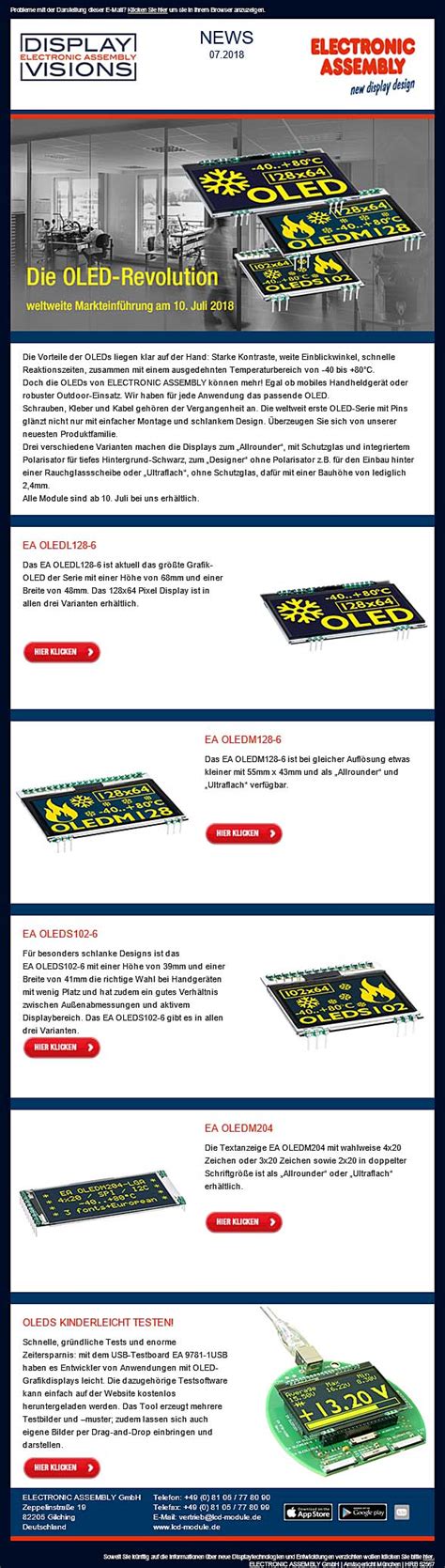 Oled Display 4 Verschiedene Größen Text Und Grafik Display