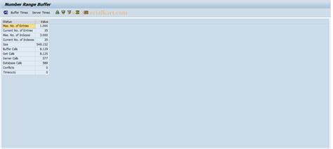 SM SAP Tcode Number Range Buffer