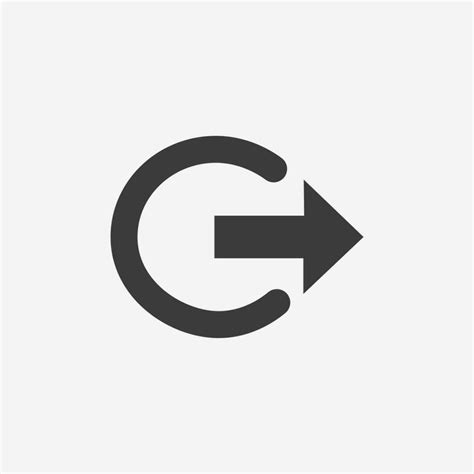Emergency Exit Icon Vector Output Outlet Logout Out Symbol Sign