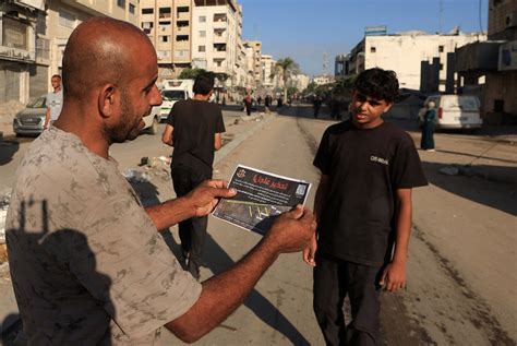 Idf Drops Leaflets Texts Sends Recording To Palestinians Saying