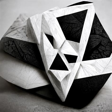 Premium Ai Image Modern Abstract Dynamic Shapes Black And White Background With Grainy Paper