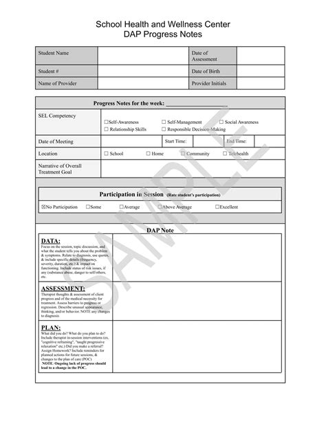 Free Printable Dap Notes Templates Pdf And Word Case Management