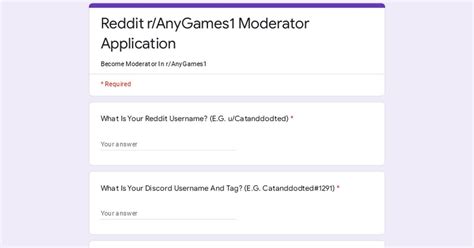 Moderator Application R Any Games 1