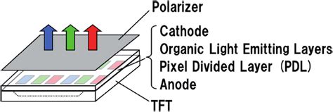 Cross Section Structure Of Oled Display Download Scientific Diagram